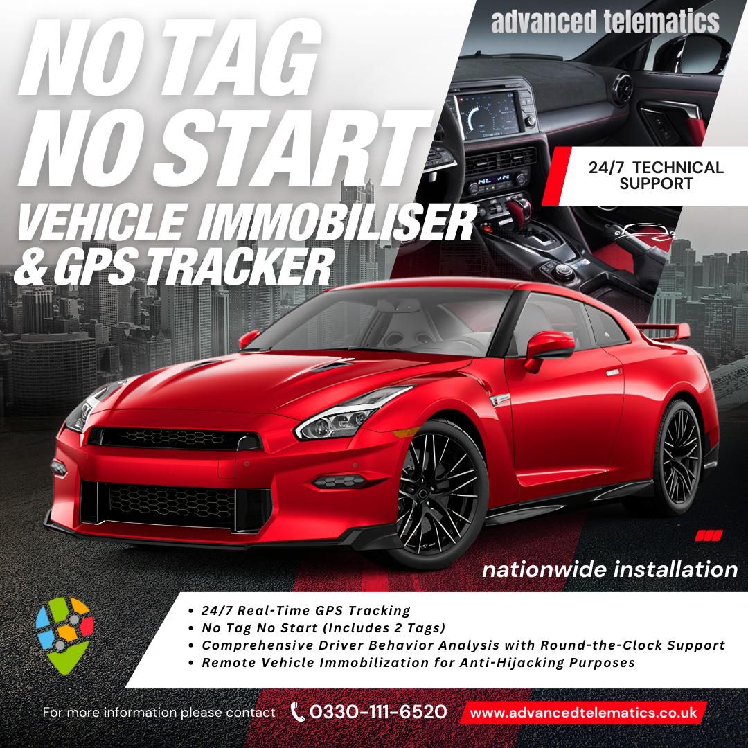 Advanced Immobiliser | No Tag No Start Tracker | Free fitting